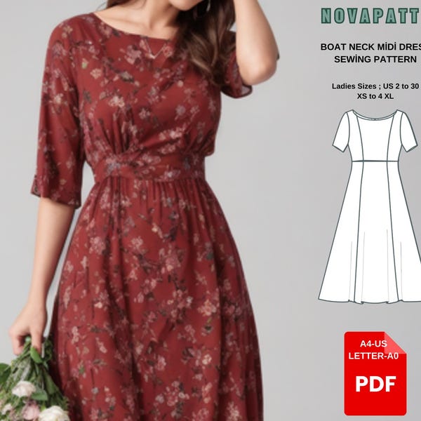 Formal Dress Pattern - Etsy