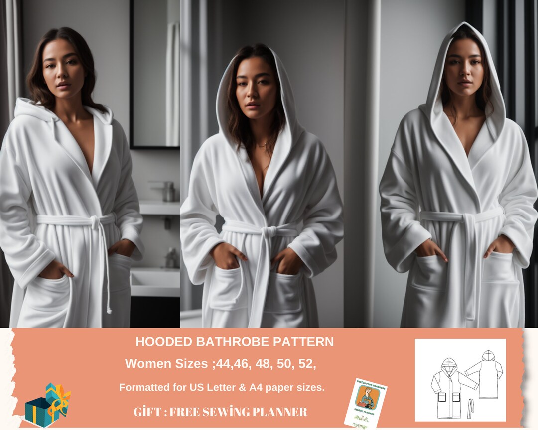 Dressing Gown,bathrobe With Easy Step by Step Instructions/ Beginner ...