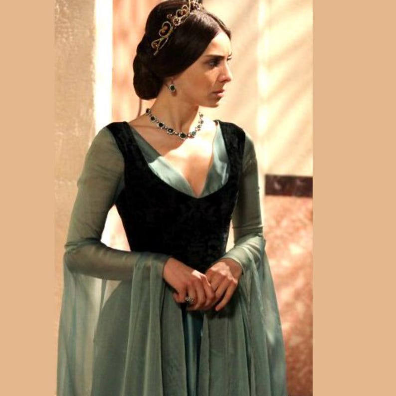 Renaissance Corset Dress Sewing Pattern | Medieval Layered Gown ...