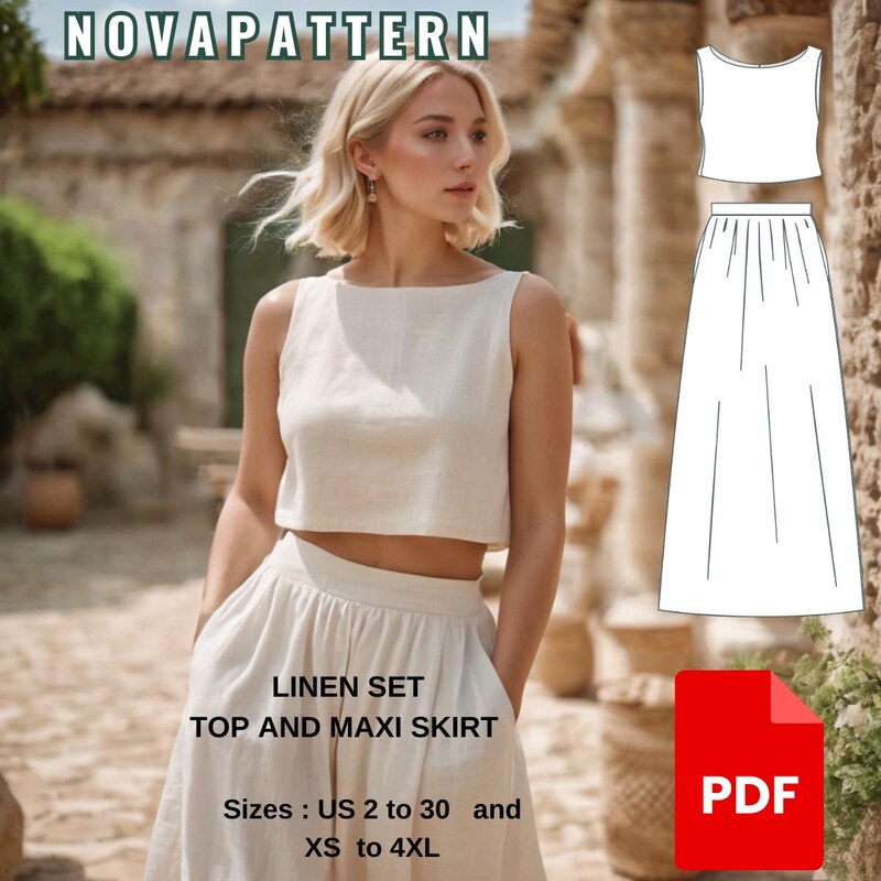 Linen Top Sewing Pattern - Etsy