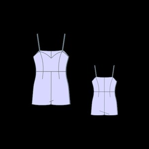Playsuit Sewing Pattern: Women's Jumpsuit, US 2-30 (A0-A4-US Letter ...