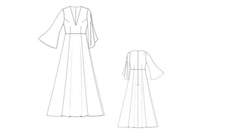 Renaissance Corset Dress Sewing Pattern | Medieval Layered Gown ...