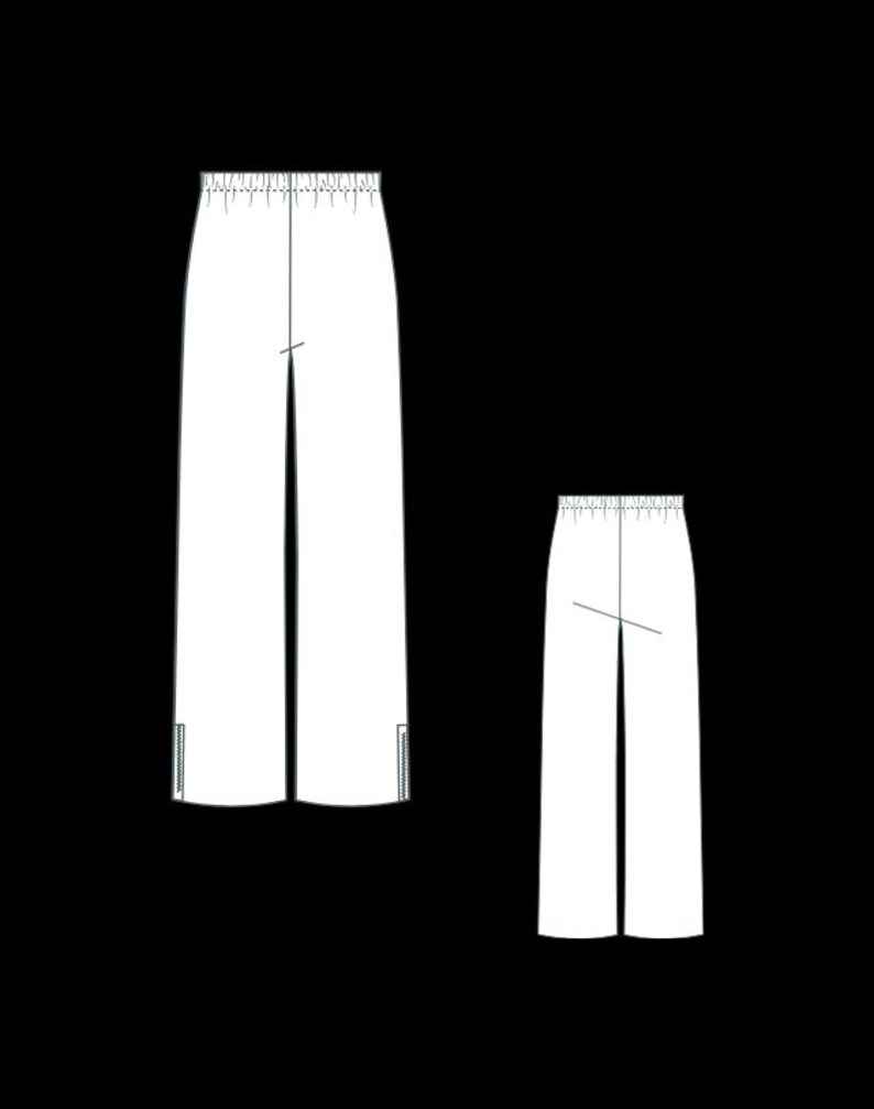 Linen Top and Pants Sewing Pattern: Elastic Waist (PDF Pattern) - Etsy