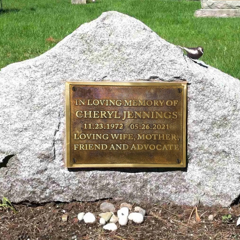 Bronze Gravestone - Etsy