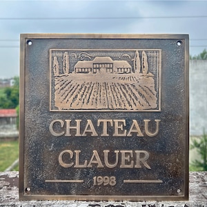 Personalized Cast Bronze Sign Plaques - Oil Rubbed Bronze Custom Plaque ...