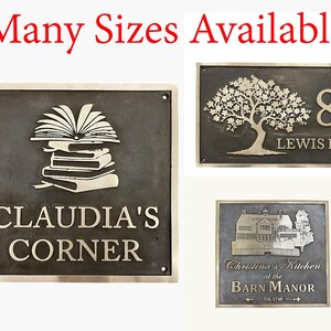 Custom Bronze Established Year Plaque – Business Signs - Personalized ...