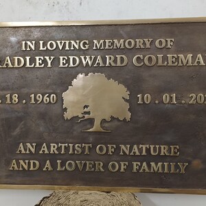 Custom Made Cast Bronze Signs & Plaques Personalized Logo/crest Plaques ...