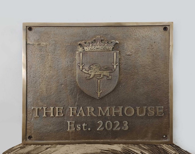 Custom Made Cast Bronze Signs & Plaques - Personalized Logo/crest ...