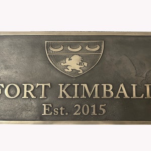 Custom Made Cast Bronze Signs & Plaques Personalized Logo/crest Plaques ...