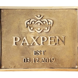 Cast Brass Customized Sign Plaques - Personalized Long Lasting Signs ...