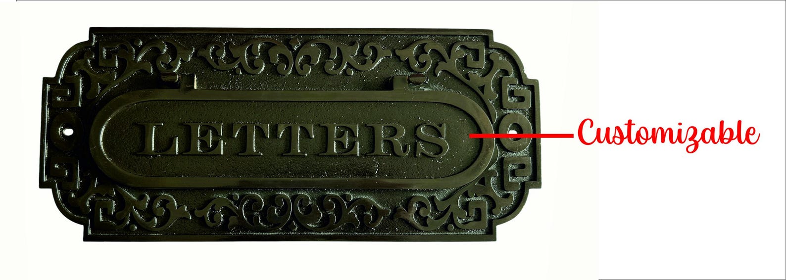 Personalized Bronze Mail Slot – Letter Flap – Front Door Postal Slot ...
