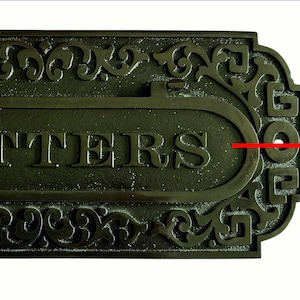 Personalized Bronze Mail Slot – Letter Slot and Falp – Front Door ...