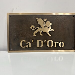 Custom Bronze Established Year Plaque – Business Signs - Personalized ...
