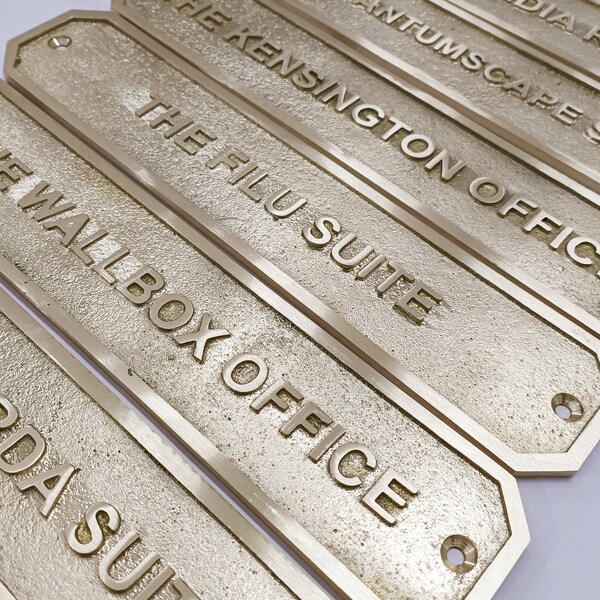 3d Personalized Brass Sign - Etsy