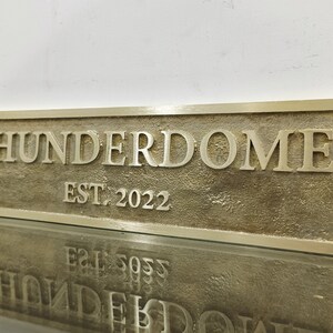 Personalized Cast Brass Signs - Customized Plaques - Established Signs ...