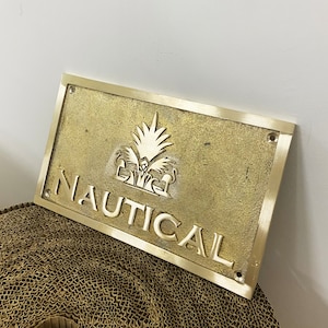 Customized Nautical Plaques - Long Lasting Cast Brass Personalized ...