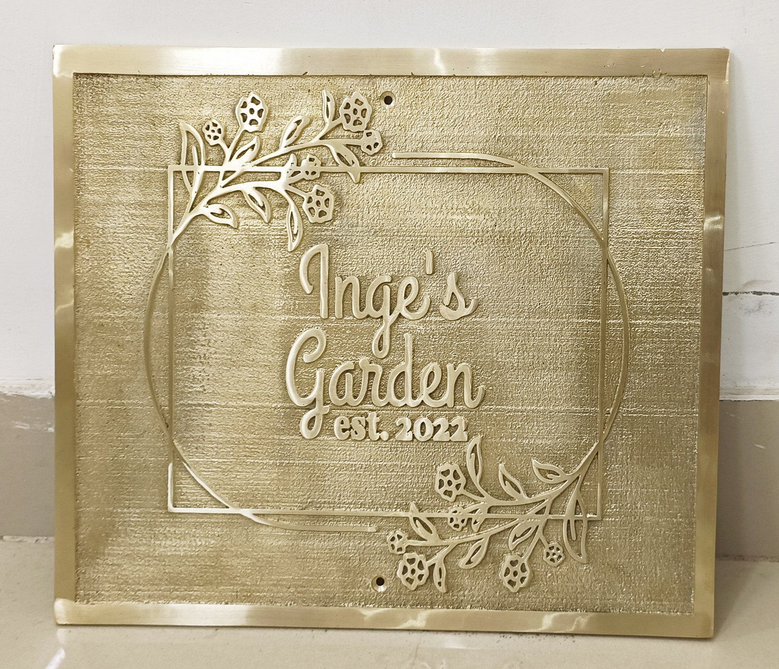 Custom Cast Brass Sign Antique Custom Logo Embossed Sign - Etsy
