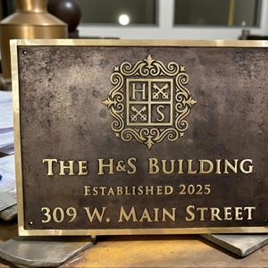 Custom Bronze Plaque and Signs– Bronze Anniversary Gifts, Unique Gift ...