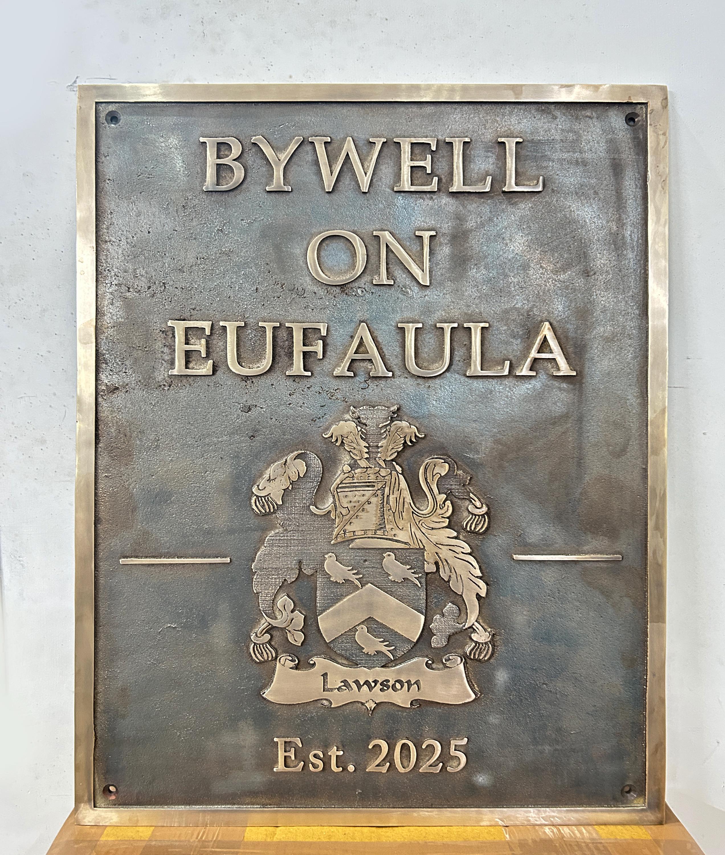 Personalized Memorial Plaque in Cast Bronze – Historic Home Sign ...