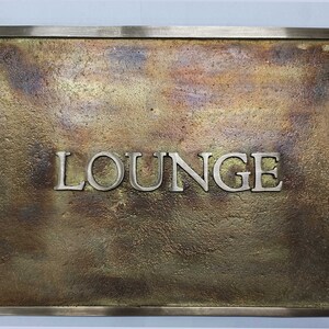 Customized Bronze Signs & Plaques Oil Rubbed Bronze Patina Signs Gift ...