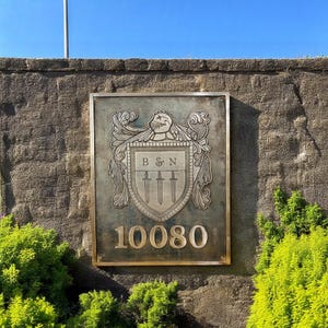 Custom Bronze Family Crest Coat of Arms Plaque - Personalized Heraldic ...