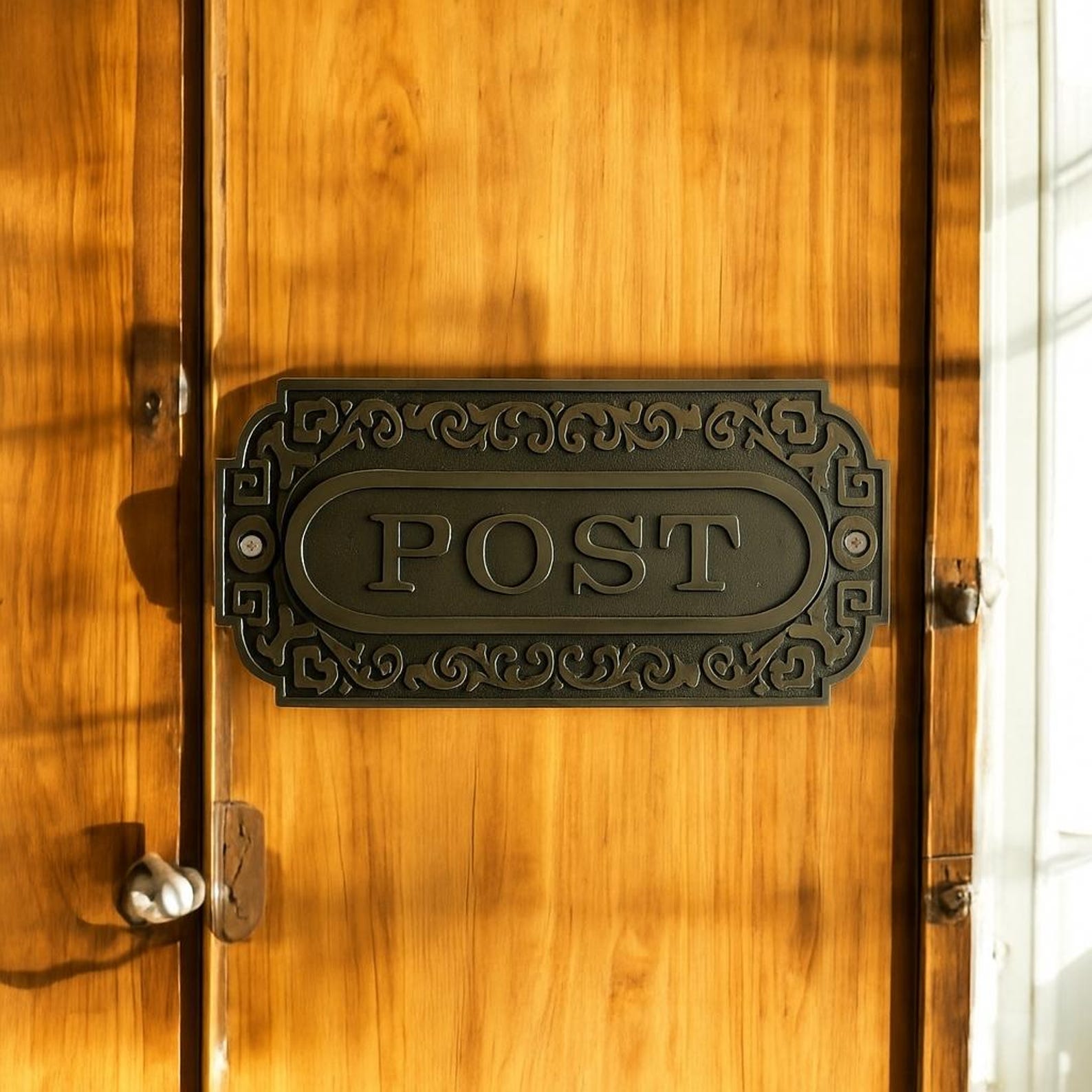 Personalized Bronze Mail Slot – Letter Flap – Front Door Postal Slot ...