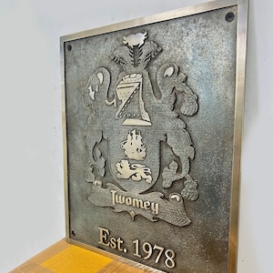 Custom Made Cast Bronze Signs & Plaques Personalized Logo/crest Plaques ...