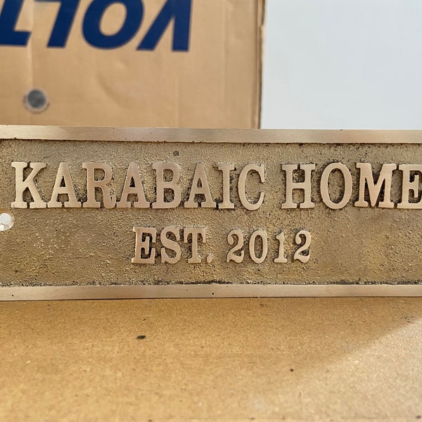 Cast Iron Sign Custom - Etsy