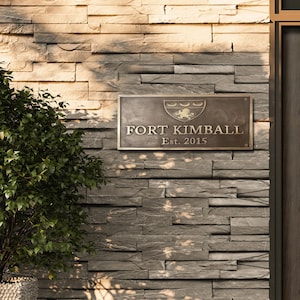 Fully Customized Bronze Plaque - Cast Bronze Vintage Signs - Family ...