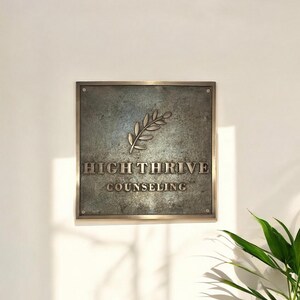 Personalized Bronze Address Signs - Street Number Plaques - Wall ...