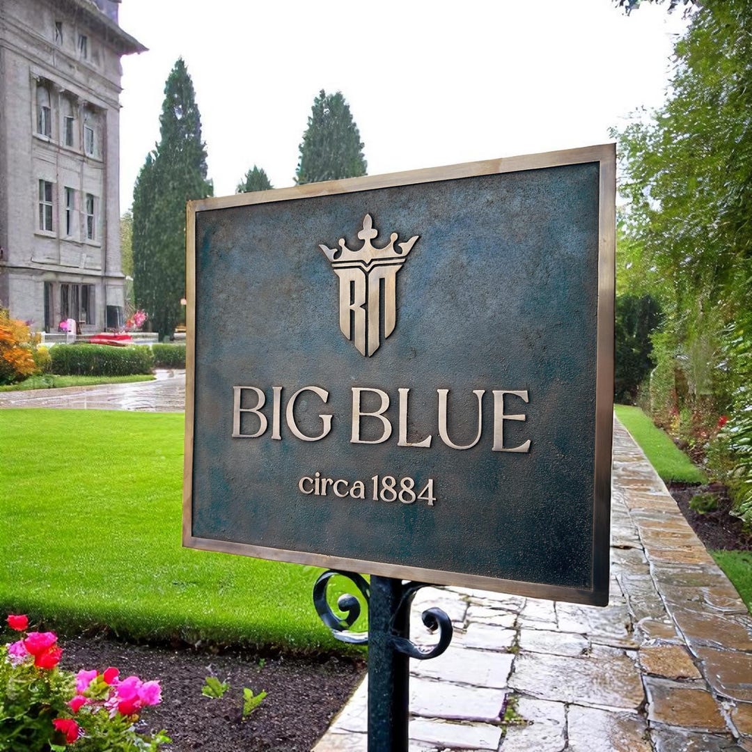Personalized Solid Bronze Address Plaque – Custom Oil Rubbed Bronze ...
