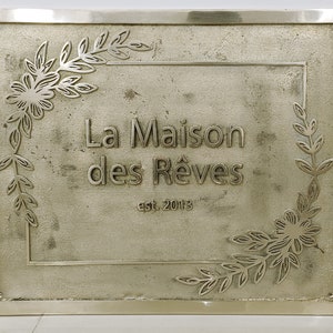 Cast Brass Custom Sign Plaques Metal Commemorative Plaque Fully ...