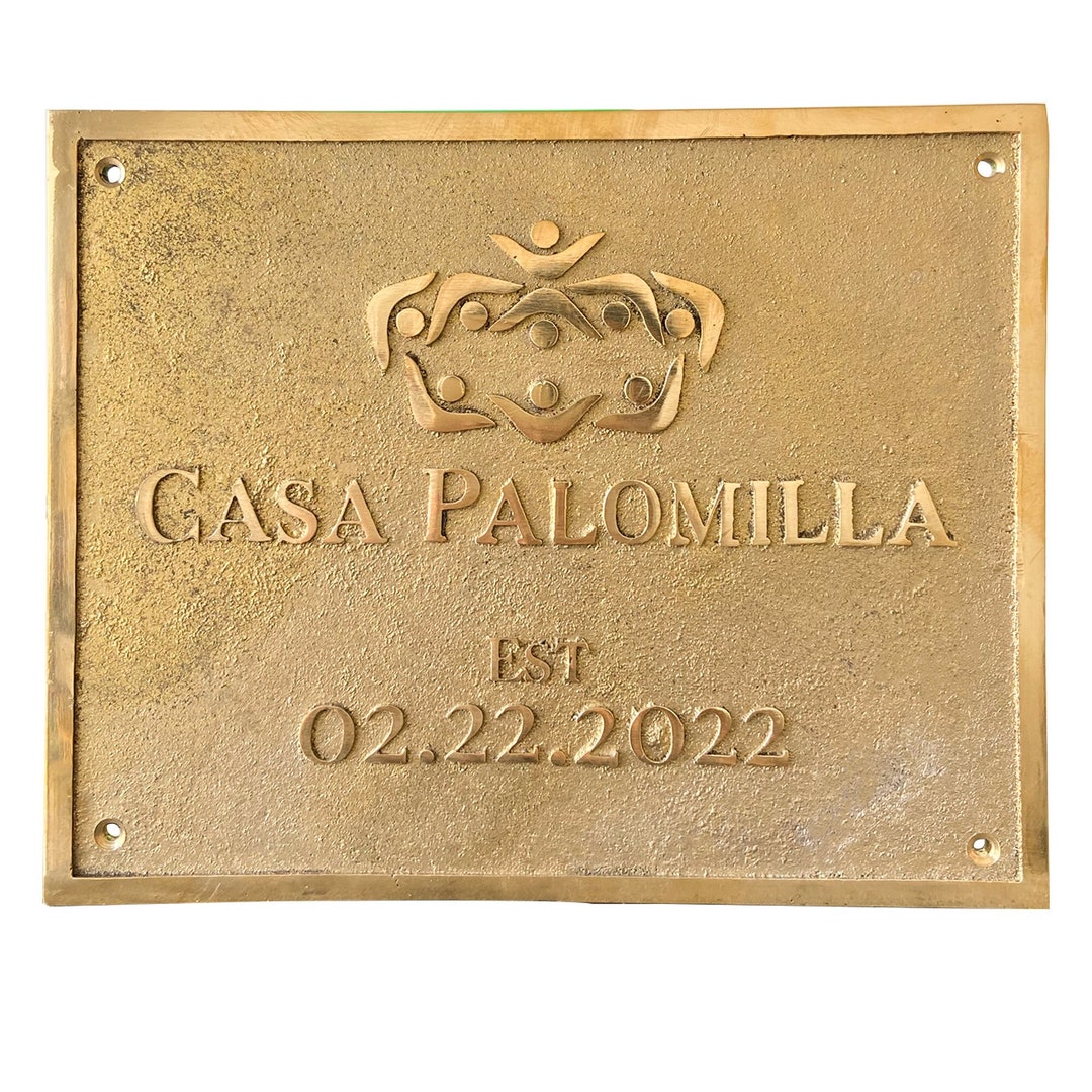 Cast Brass Customized Sign Plaques Personalized Commemorative Plaques ...