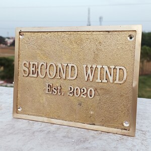 Cast Brass Custom Sign Plaques Metal Commemorative Plaque Fully ...