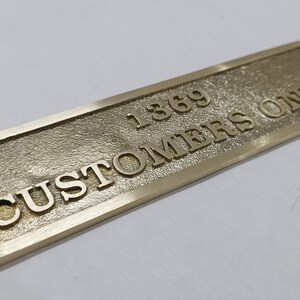 Personalized Cast Brass Signs - Customized Plaques - Established Signs ...
