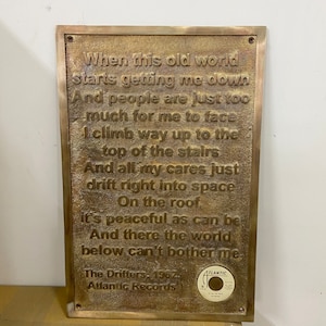 Fully Customized Bronze Plaque Cast Bronze Vintage Signs Family Name ...