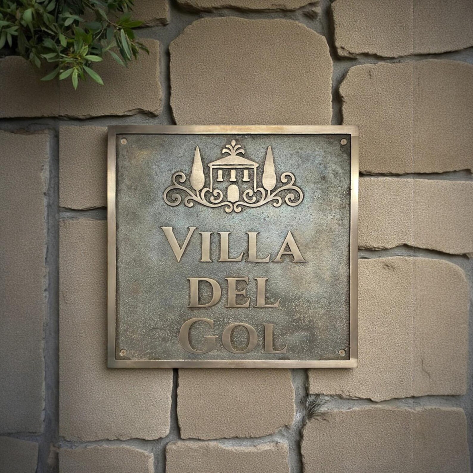 Custom Bronze Metal Plaque – Personalized Cast Sign for Business or ...