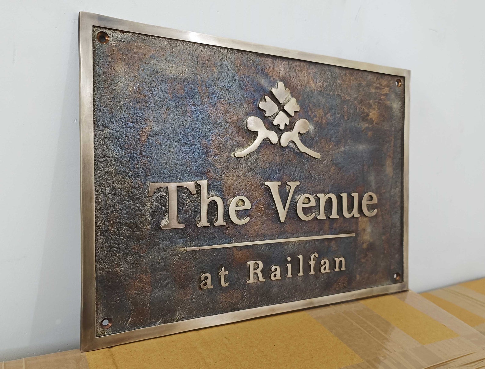 Custom Cast Bronze Plaque – Personalized Address Sign, Bronze Metal ...