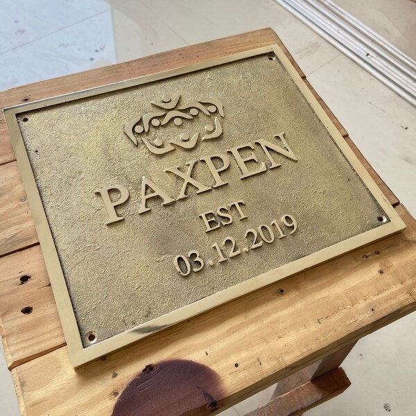 Brass Plaque - Etsy