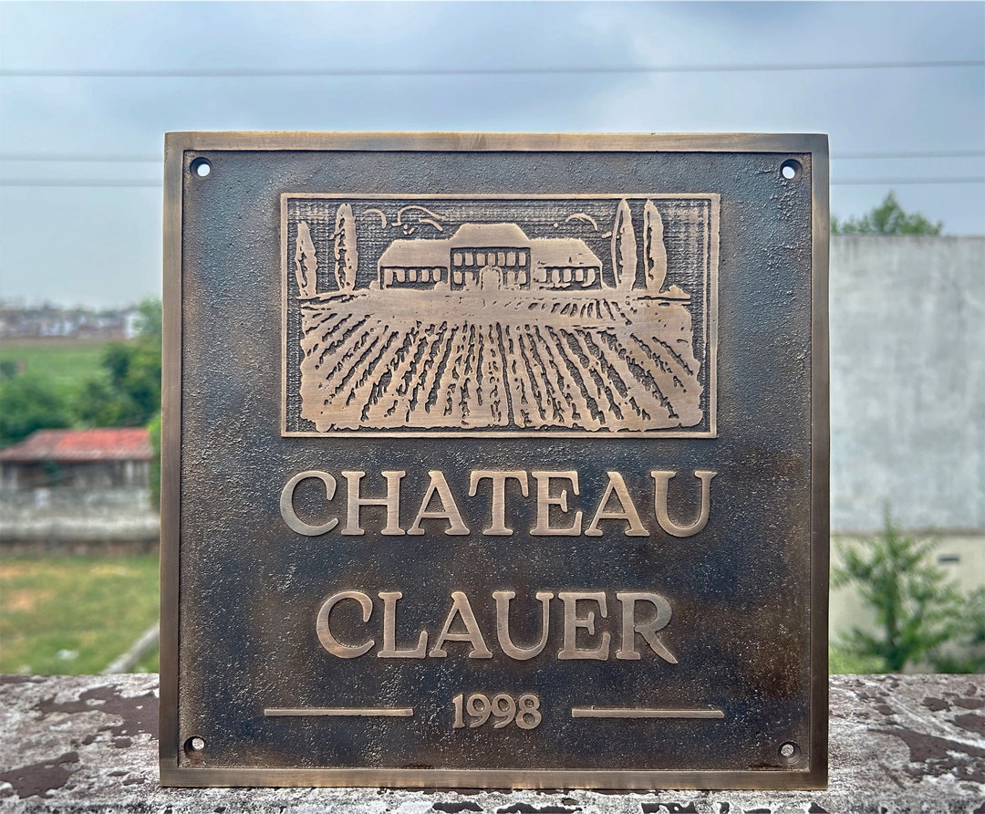 Personalized Cast Bronze Sign Plaques - Oil Rubbed Bronze Custom Plaque ...