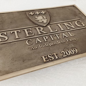 Custom Made Cast Bronze Signs & Plaques - Personalized Logo/crest ...