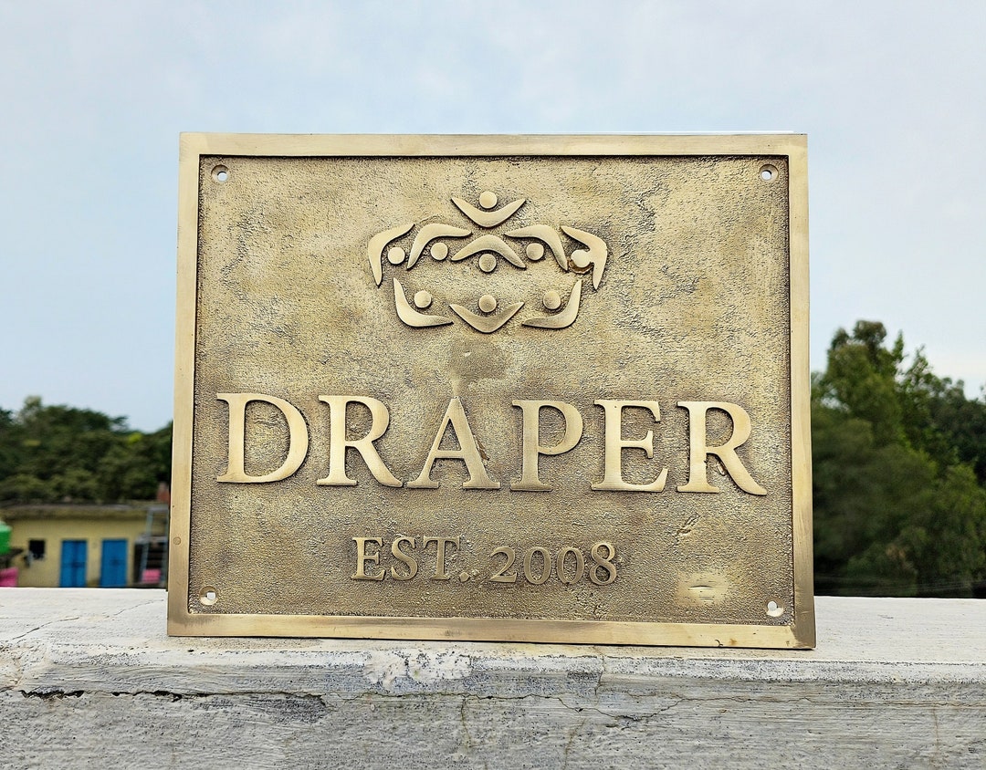 Cast Brass Custom Sign Plaques Metal Commemorative Plaque Fully ...