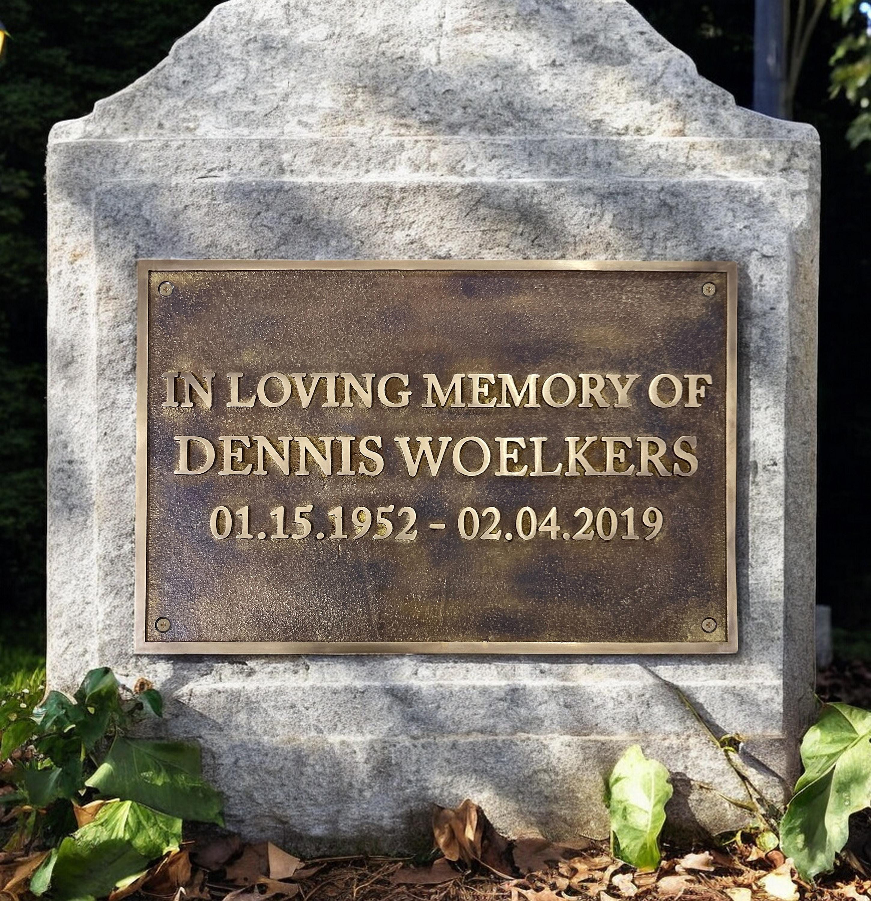 Personalized Memorial Plaques - Bronze Commemorative Signs, Custom ...