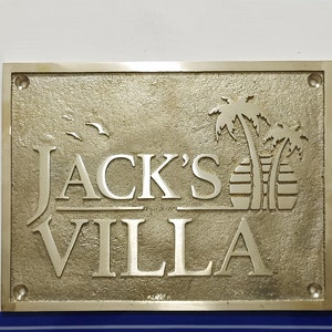 Personalized Vintage Plaques - Old Fashioned Cast Brass Long Lasting ...