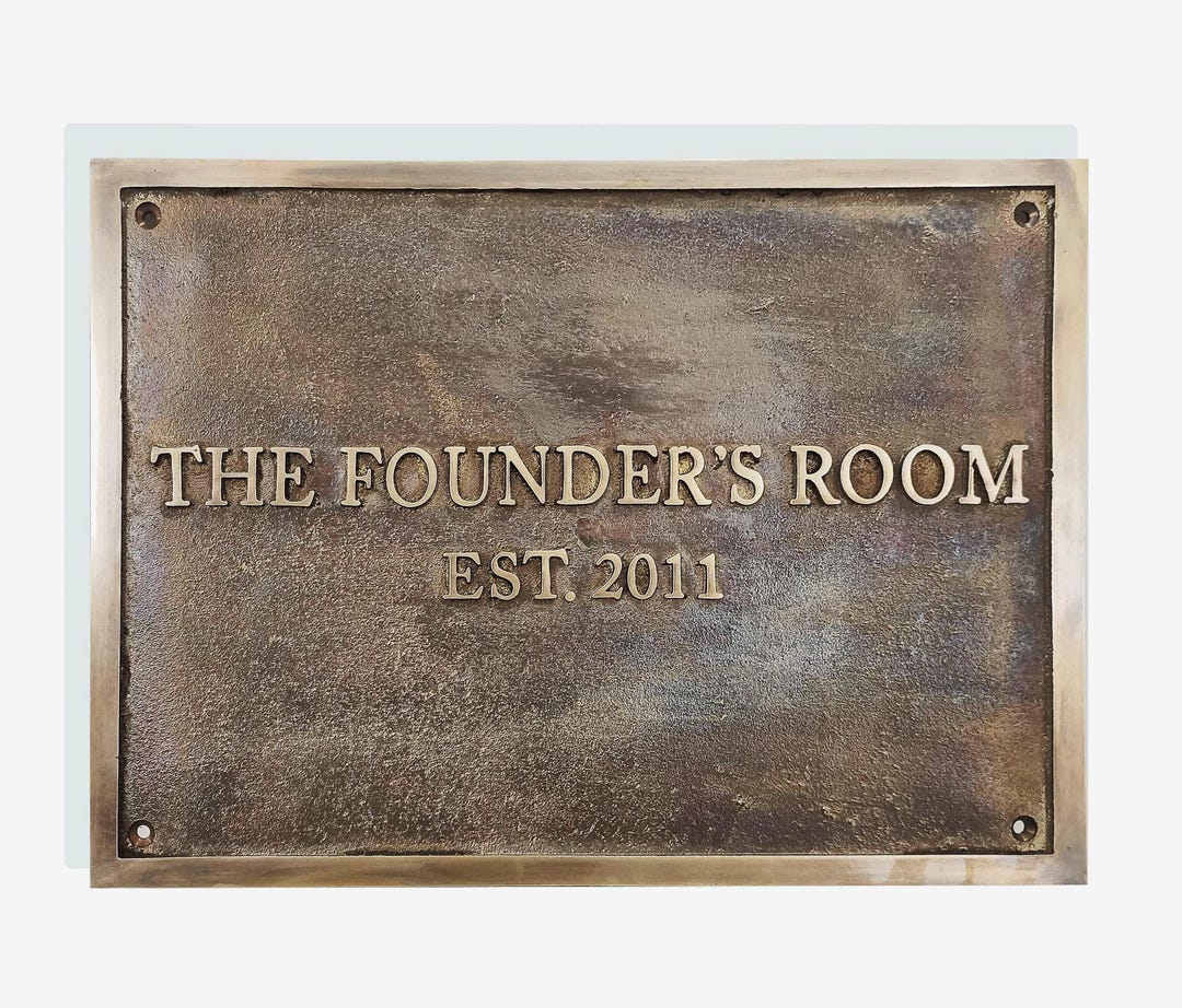 Cast Bronze Customized Signs - Old Fashioned Personalized Signs ...