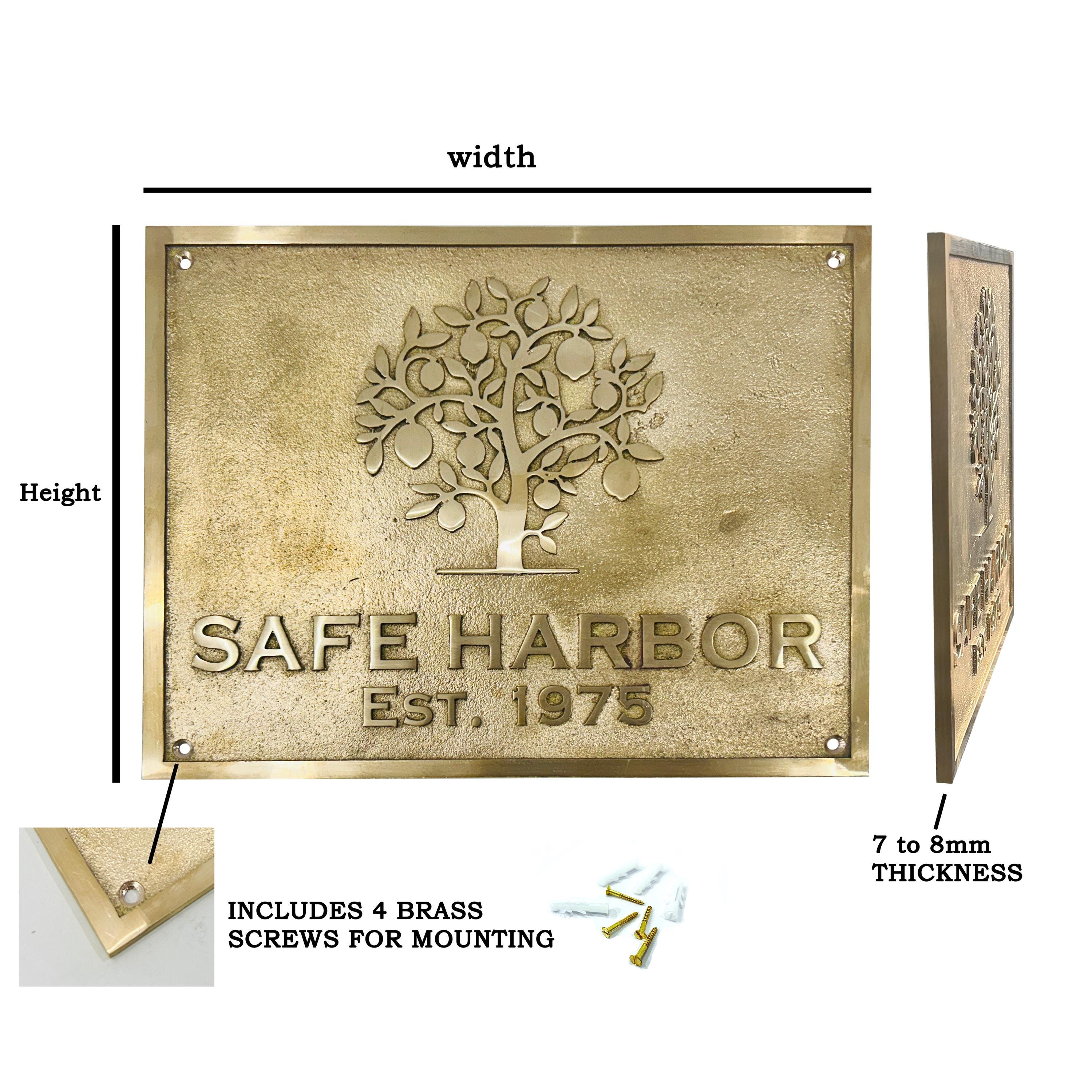 Customized Nautical Plaque and Sign - Long Lasting Cast Brass ...
