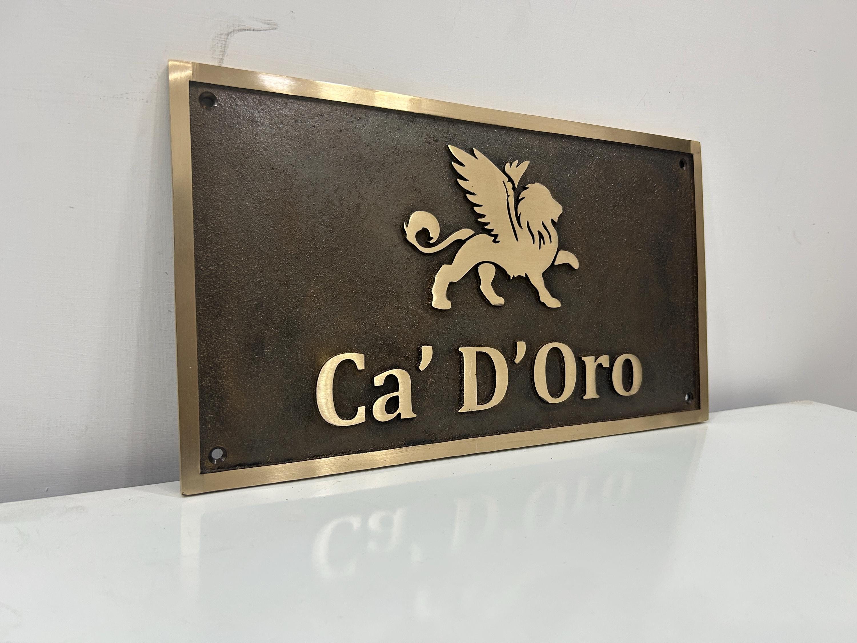 Custom Bronze Established Year Plaque – Business Signs - Personalized ...