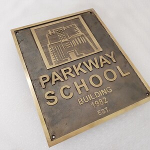 Custom Made Cast Bronze Signs & Plaques Personalized Logo/crest Plaques ...