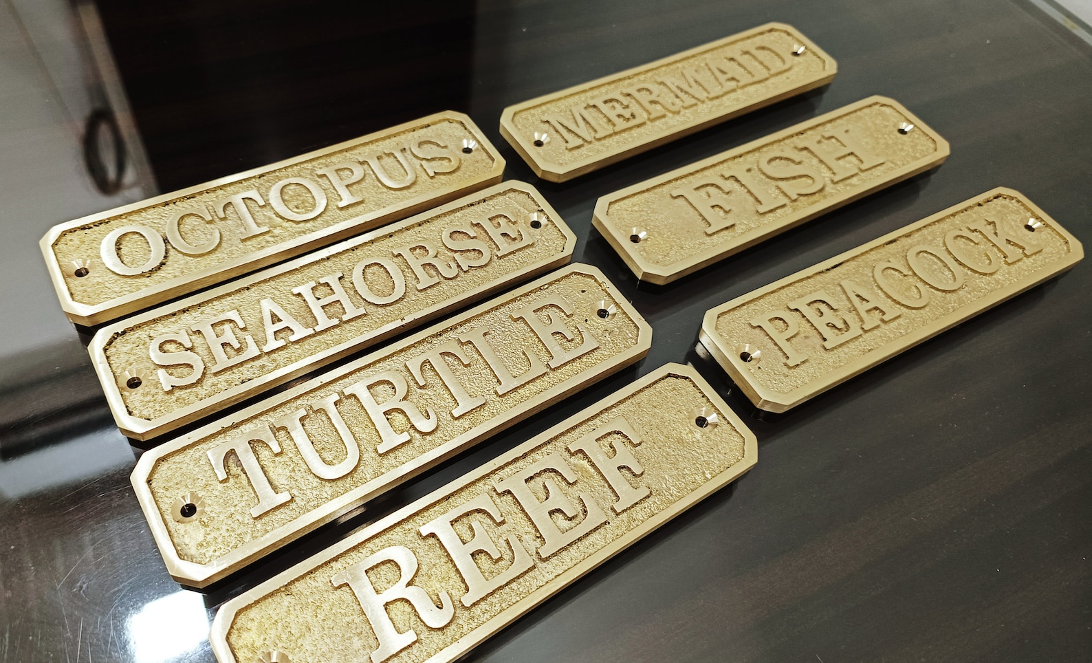Customized Classic Brass Signs - Nautical Signs and Plaques - Heavy ...