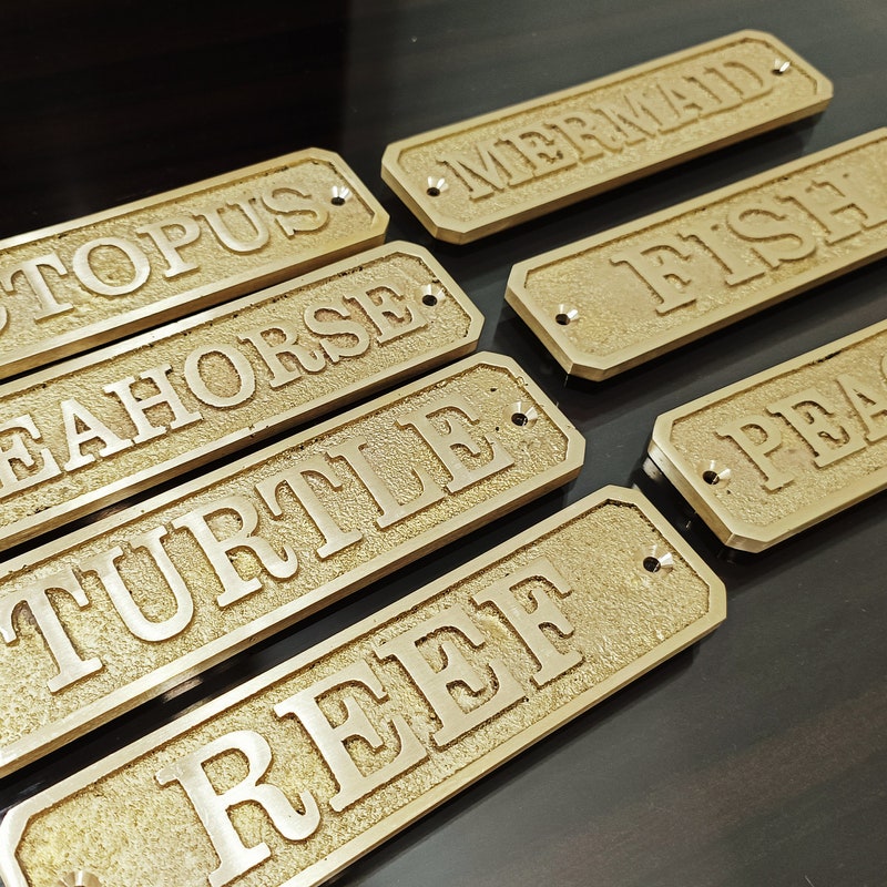 Bar Room Brass Sign - Etsy